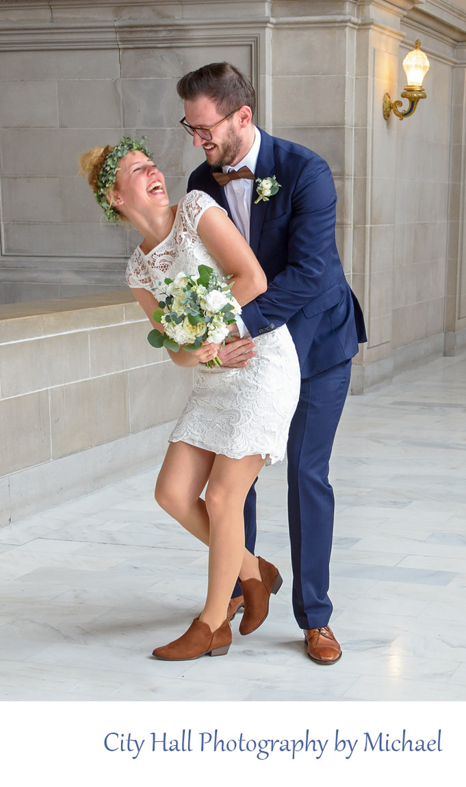 Fun and Candid City Hall Wedding Photography 4th floor - San Francisco ...