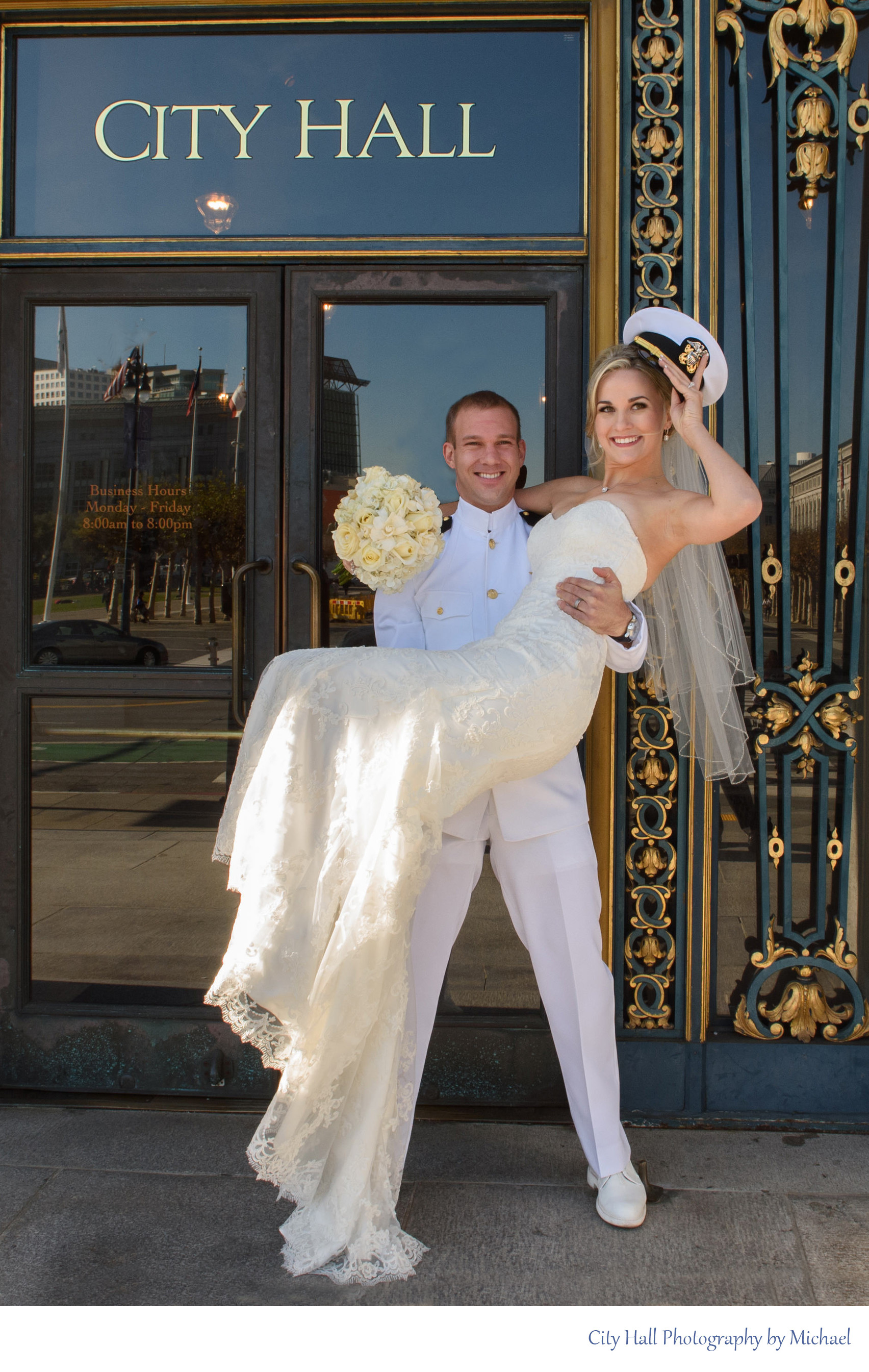 Officer and Gentleman Military Wedding at SF City Hall - San Francisco ...