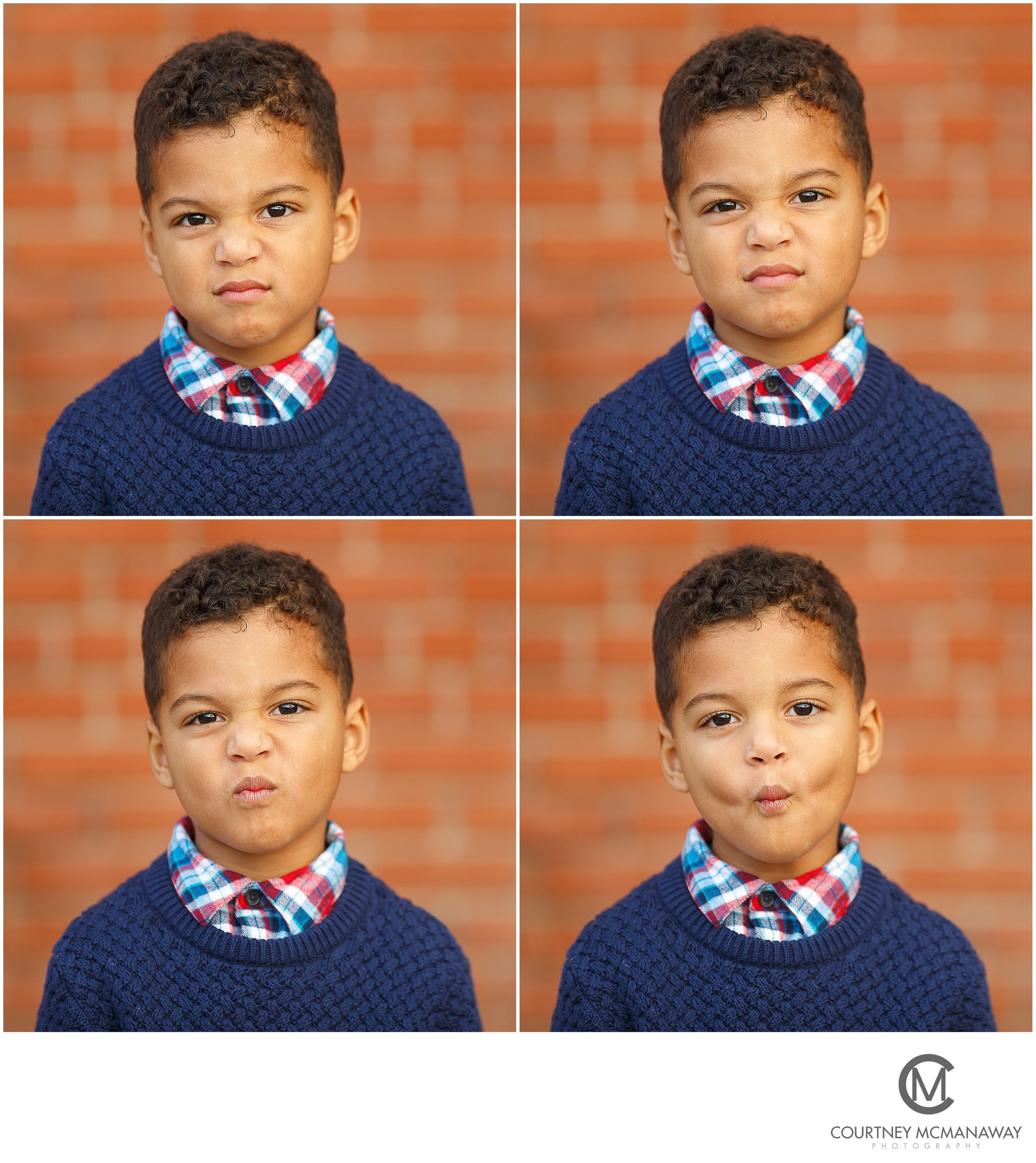 Funny Faces During a Family Portrait Session - Portraits - Courtney ...