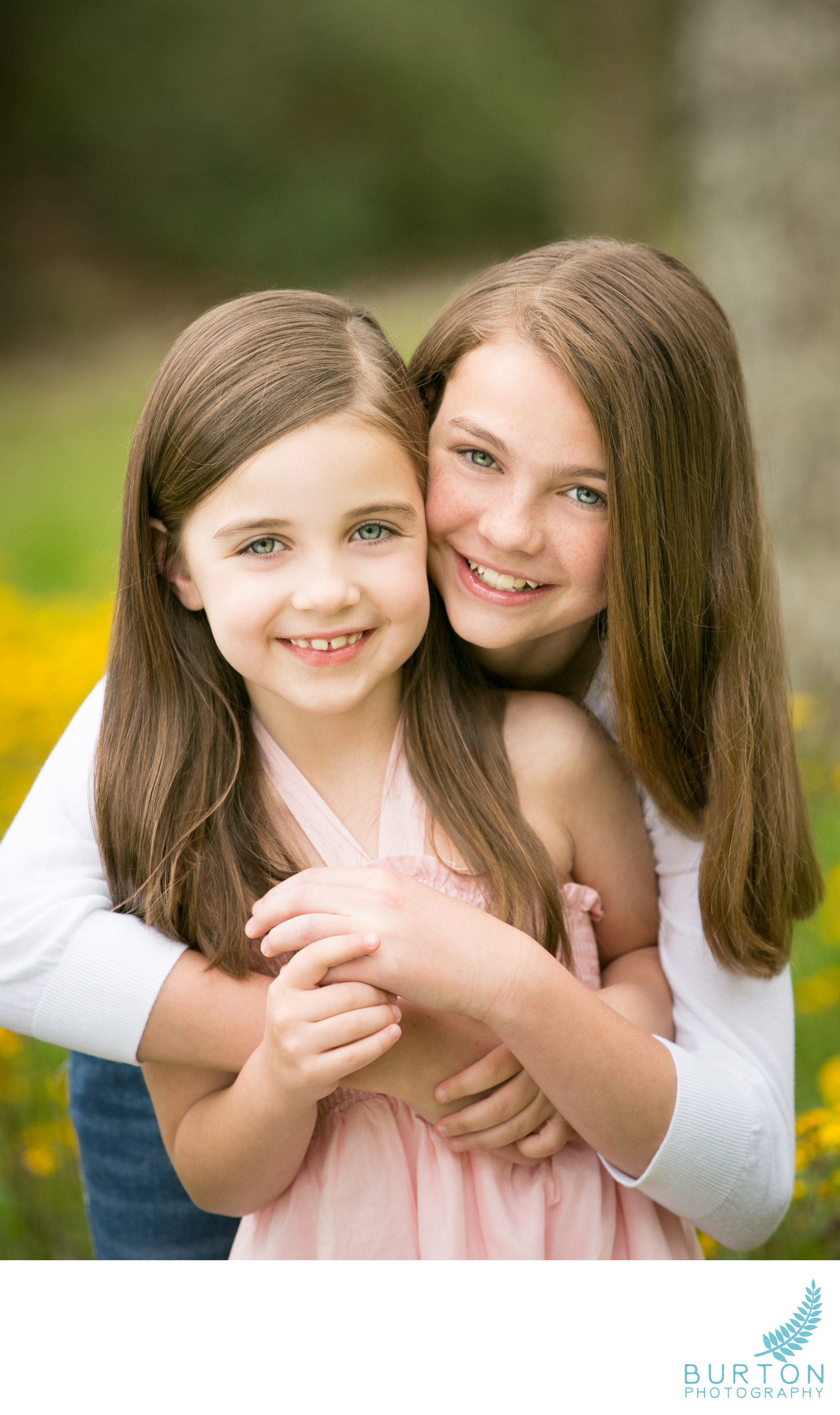Blowing Rock Portrait of Two Sisters - Best Boone Children Portraits
