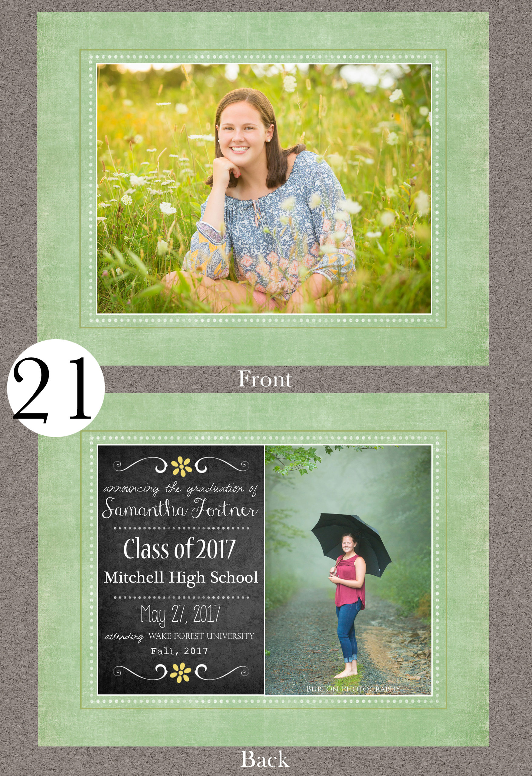 Graduation Card Gallery and Design Form