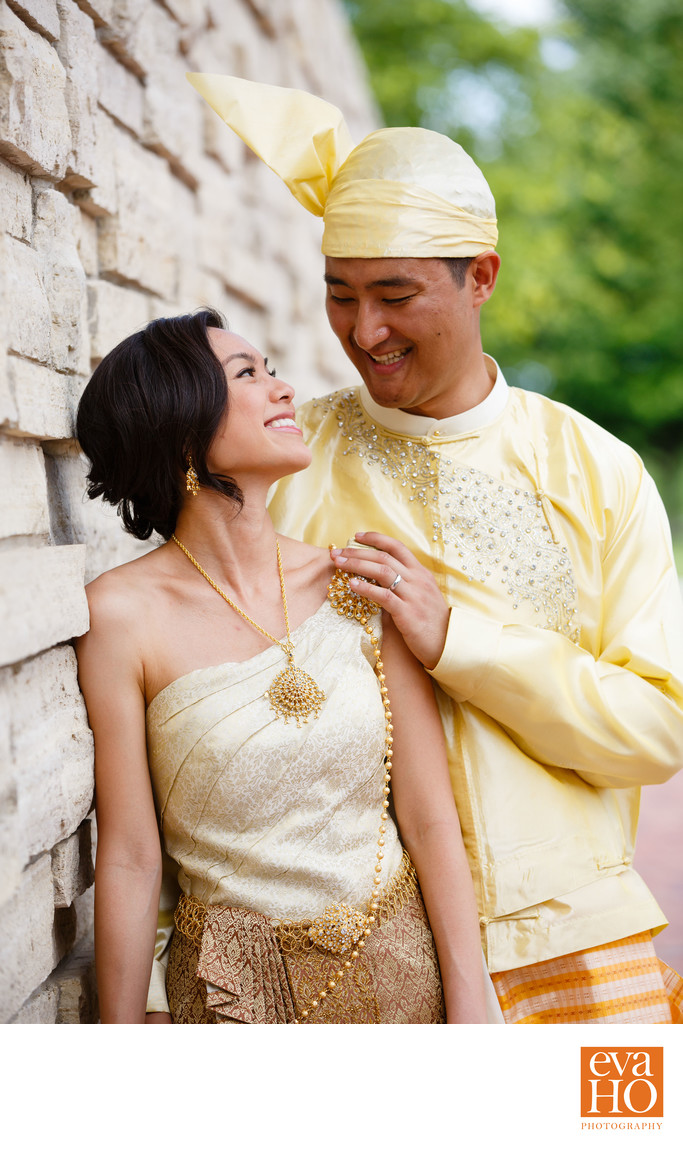 Couple in Their Traditional Thai and Burmese Outfits - Photojournalist ...