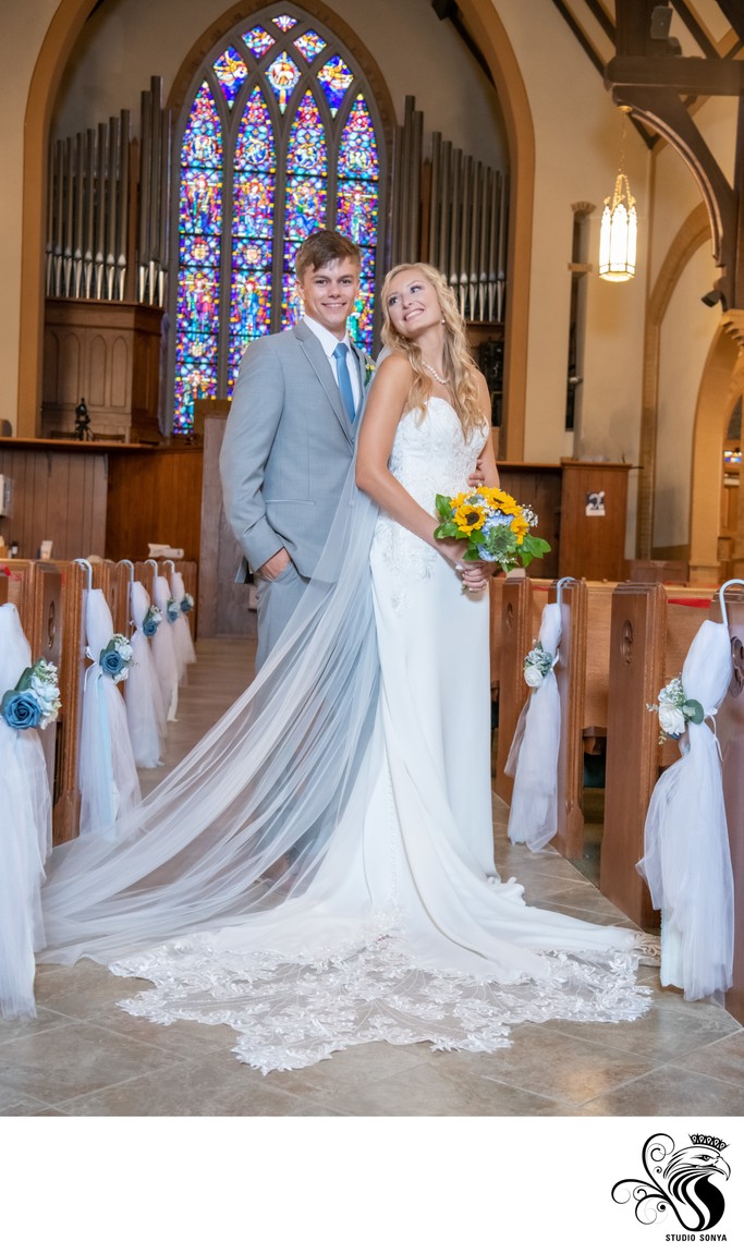 Couple in Catholic Church - STUDIO SONYA - Wedding and Portrait Photography