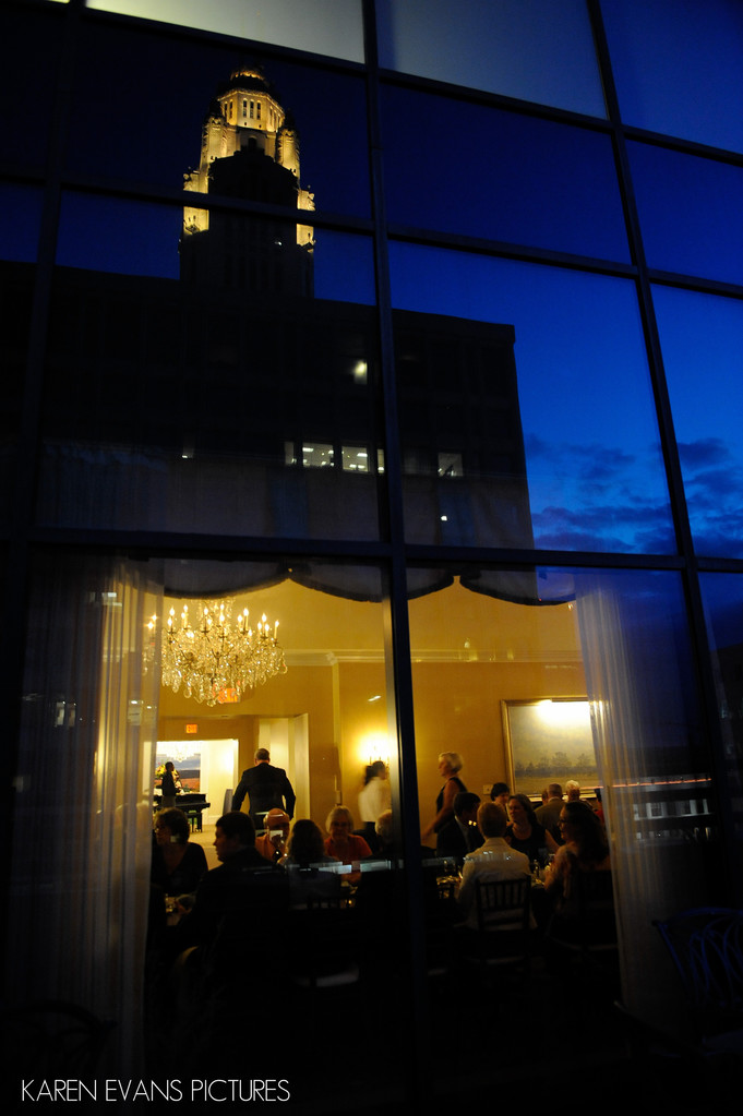 Downtown Skyline Reflection in Capital Club Windows - Columbus Ohio ...