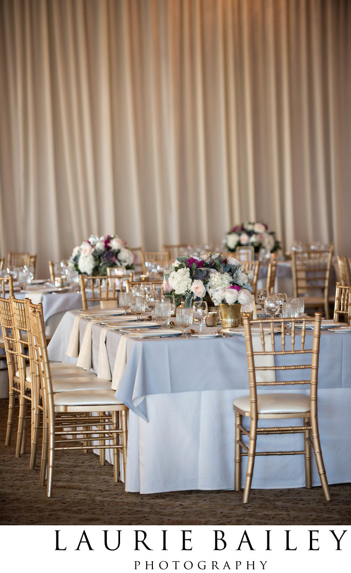Bel Air Bay Club Reception Decor Gold - Bel-Air Bay Club - Laurie ...
