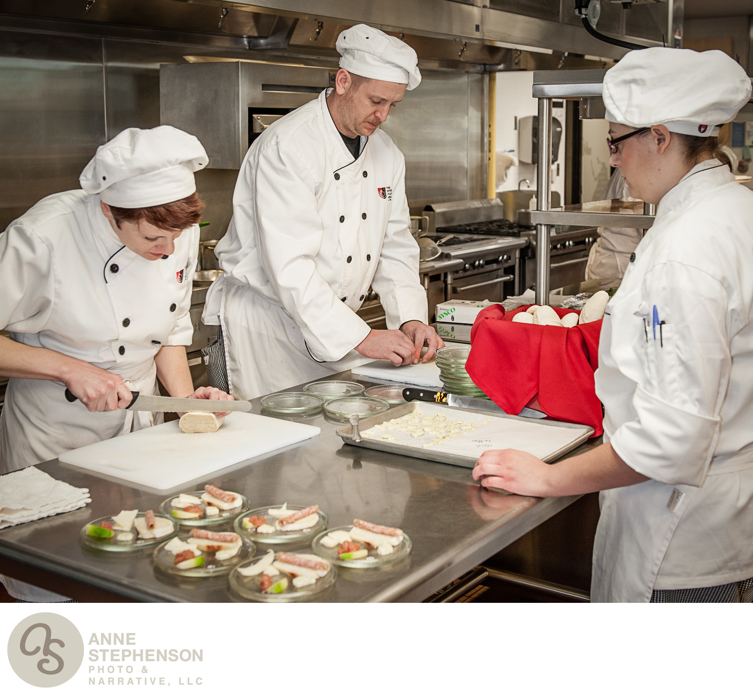 Students prepare restaurant food in cooking class - Denver Food ...