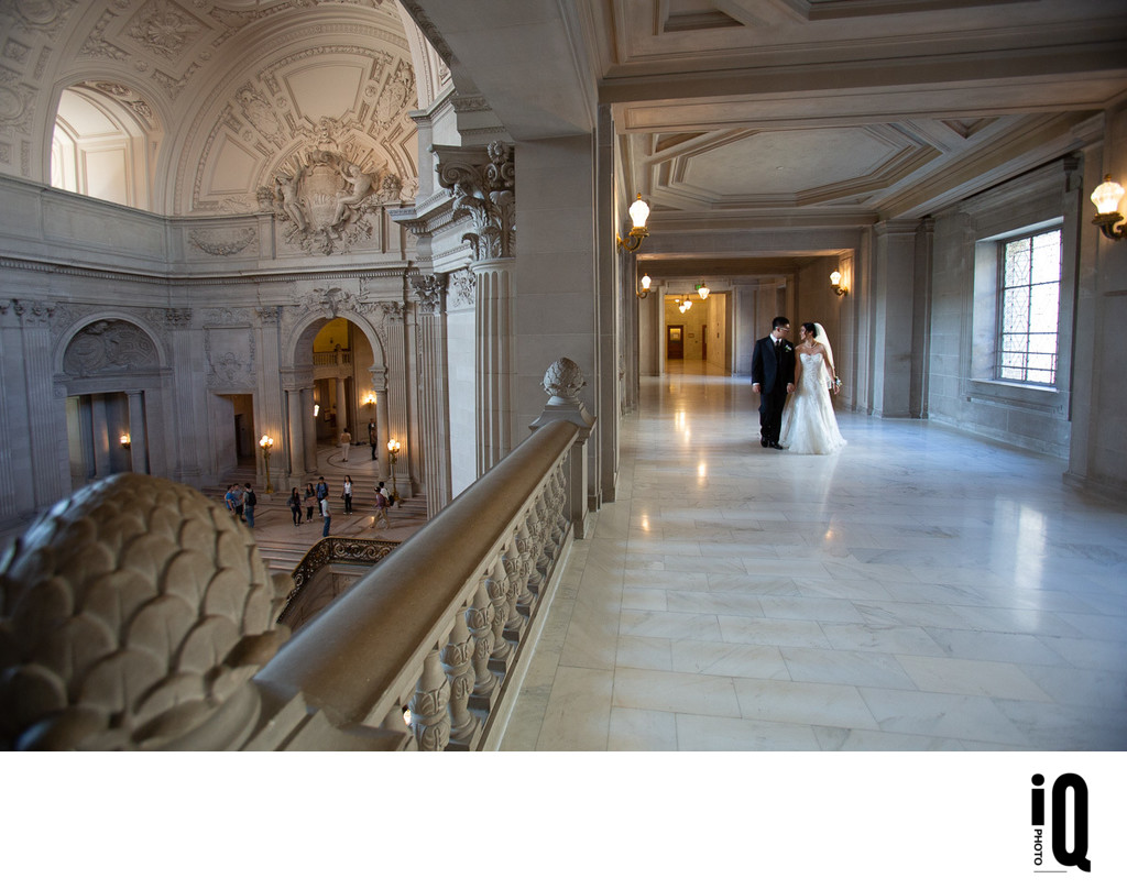 City Hall 3rd floor hallway and window