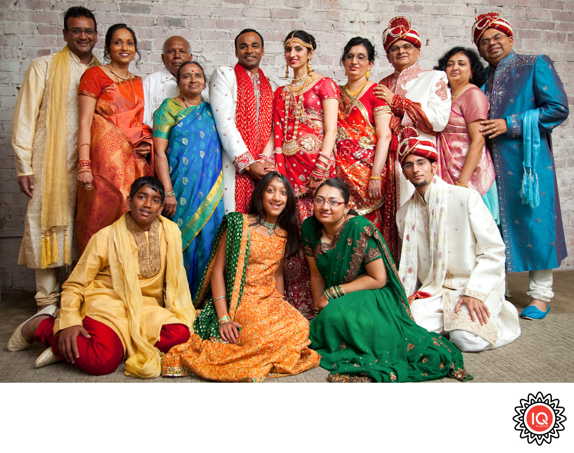 Indian Wedding Group Portrait - Indian Wedding Photography in SF Bay Area
