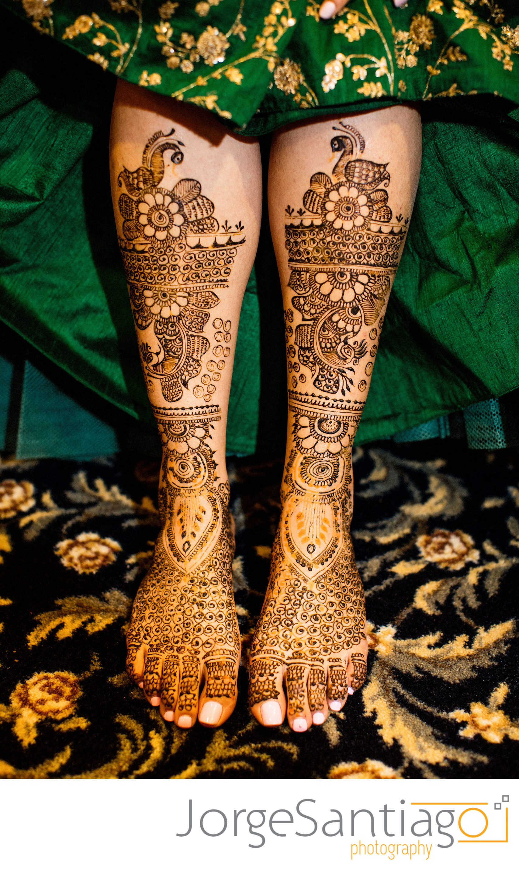 Indian bridal henna design - Indian Wedding Photos at the Omni William ...